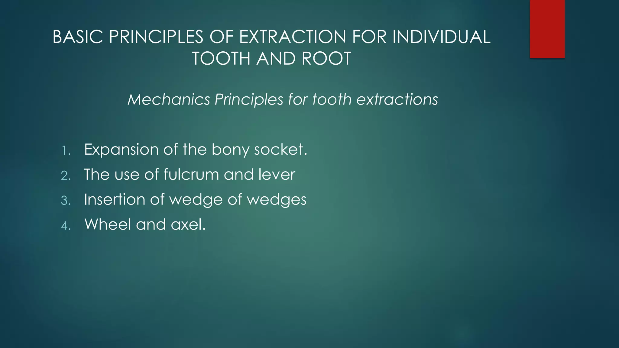 Exodontia Principles and Techniques | PDF