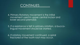 Exodontia Principles and Techniques | PDF