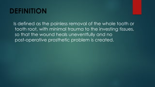 EXODONTIA ( tooth extraction surgery).pptx