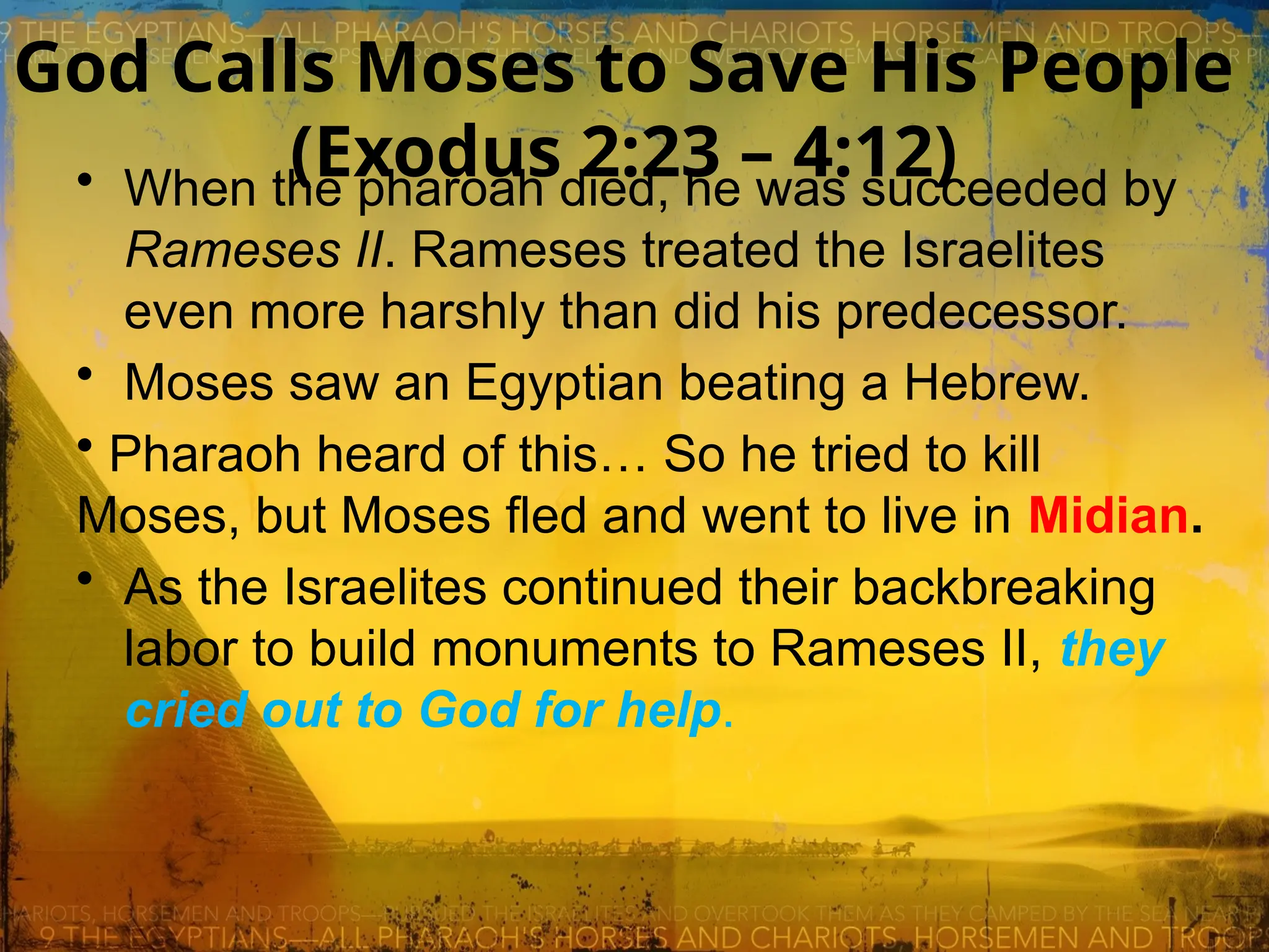 Exodus - Moses.pptx CHRISTIAN LIVING EDUCATION | PPTX