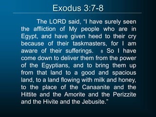 Exodus: 3 | PPT | Christianity | Religion & Spirituality
