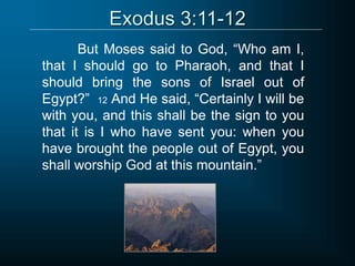 Exodus: 3 | PPT | Christianity | Religion & Spirituality