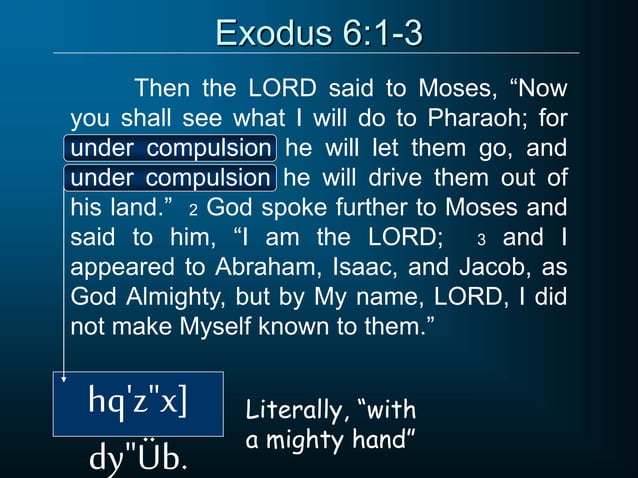 Exodus: 5 | PPT | Christianity | Religion & Spirituality