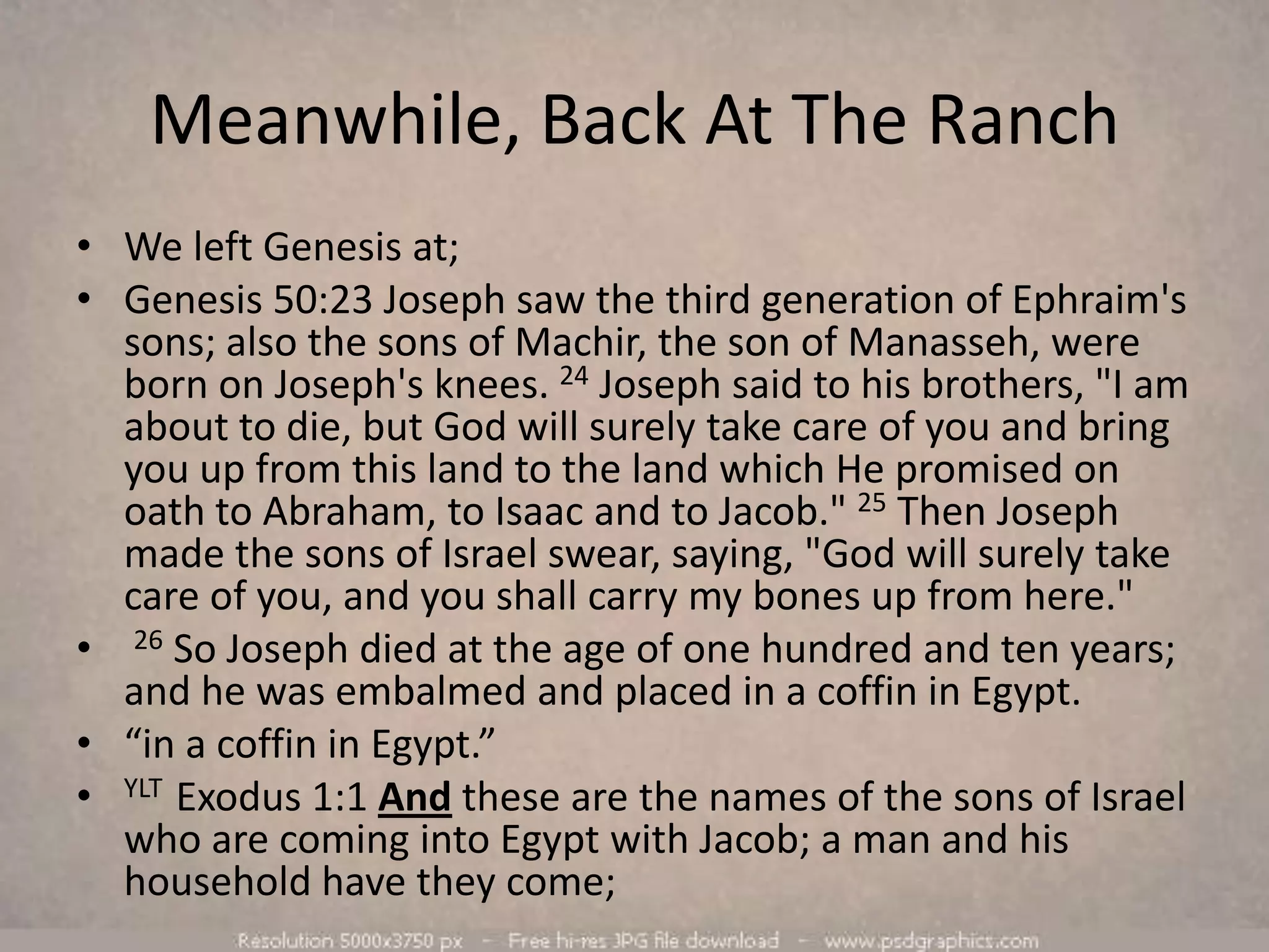 Exodus 1-3, The angel of the Lord, Moses And The Burning Bush, I AM's ...
