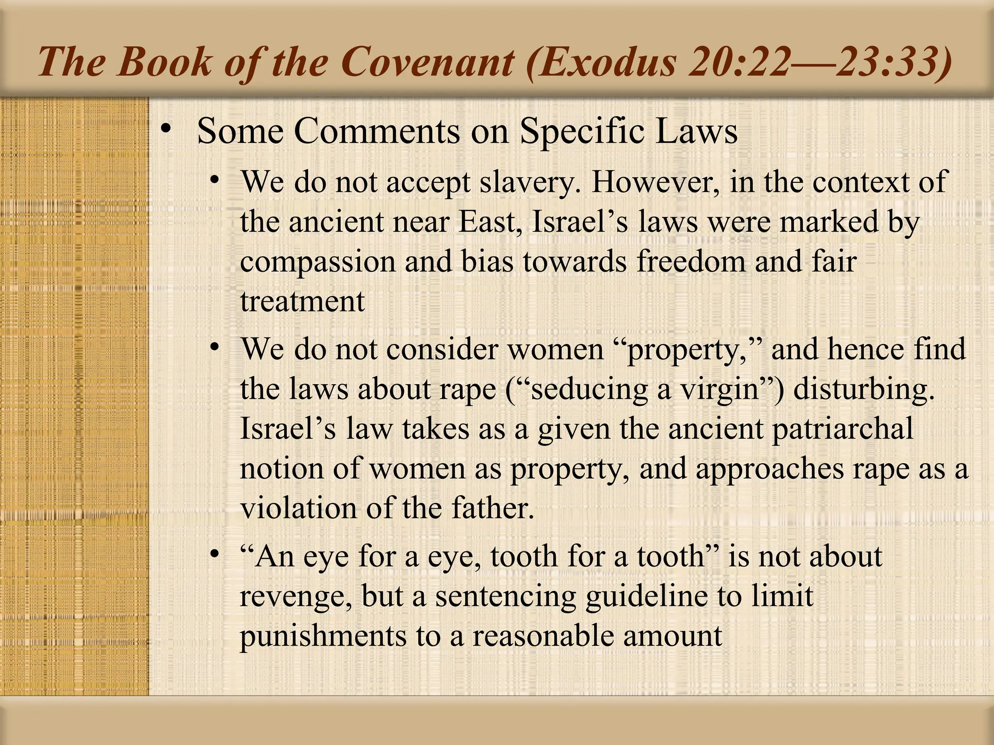 exodus10.ppt idea of law and the mechanisms | PPT