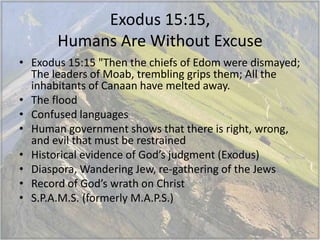 Exodus Chapters 15 and 16 | PPTX