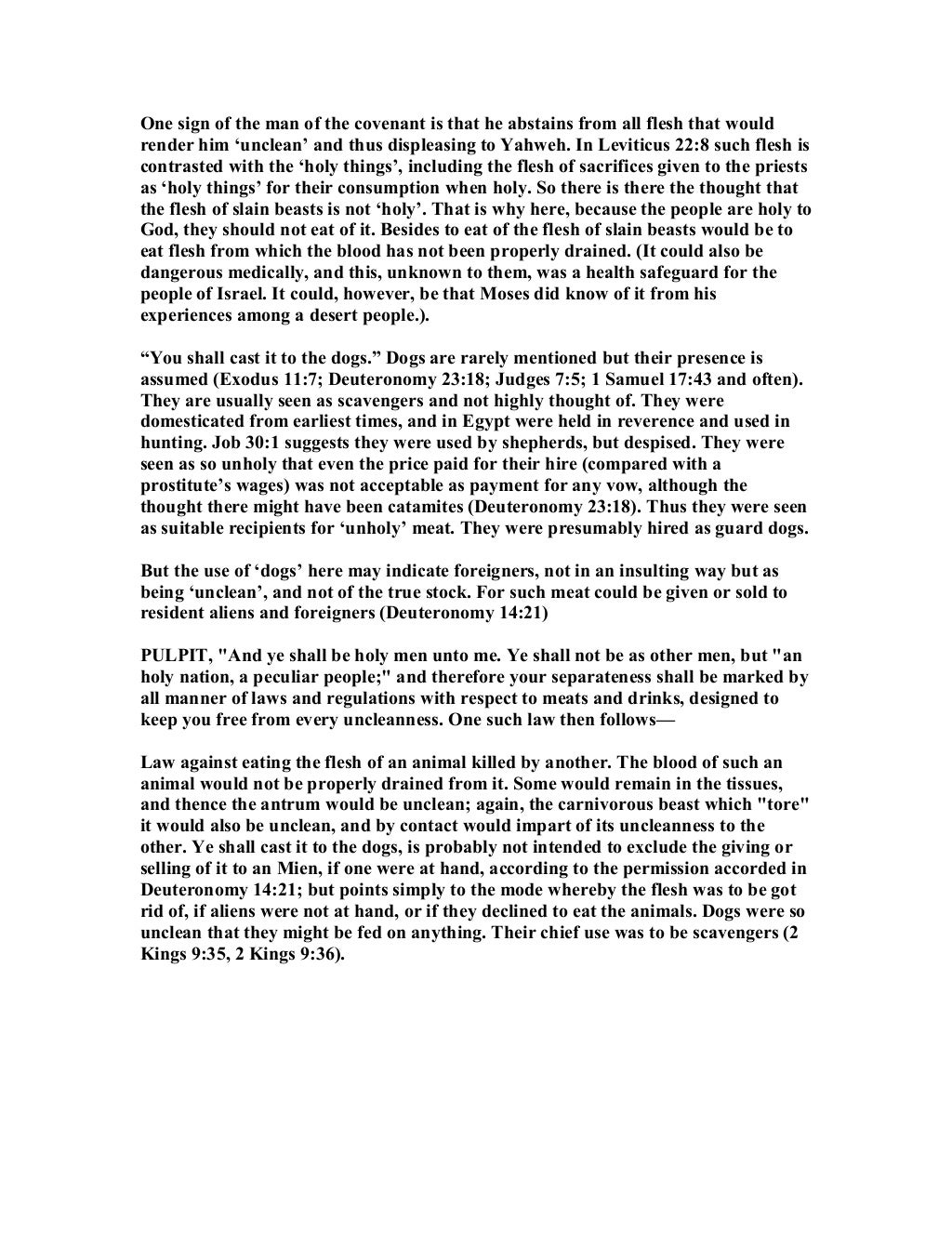 Exodus 22 Commentary Exodus 22 Commentary
