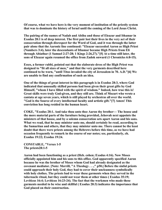 Exodus 28 Commentary exodus-28-commentary