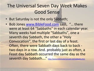 Exodus 31, When was the Sabbath changed, or, who changed the Sabbath,ss ...