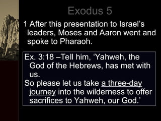 Resistance Training of Israel Exodus 4-7 | PPT