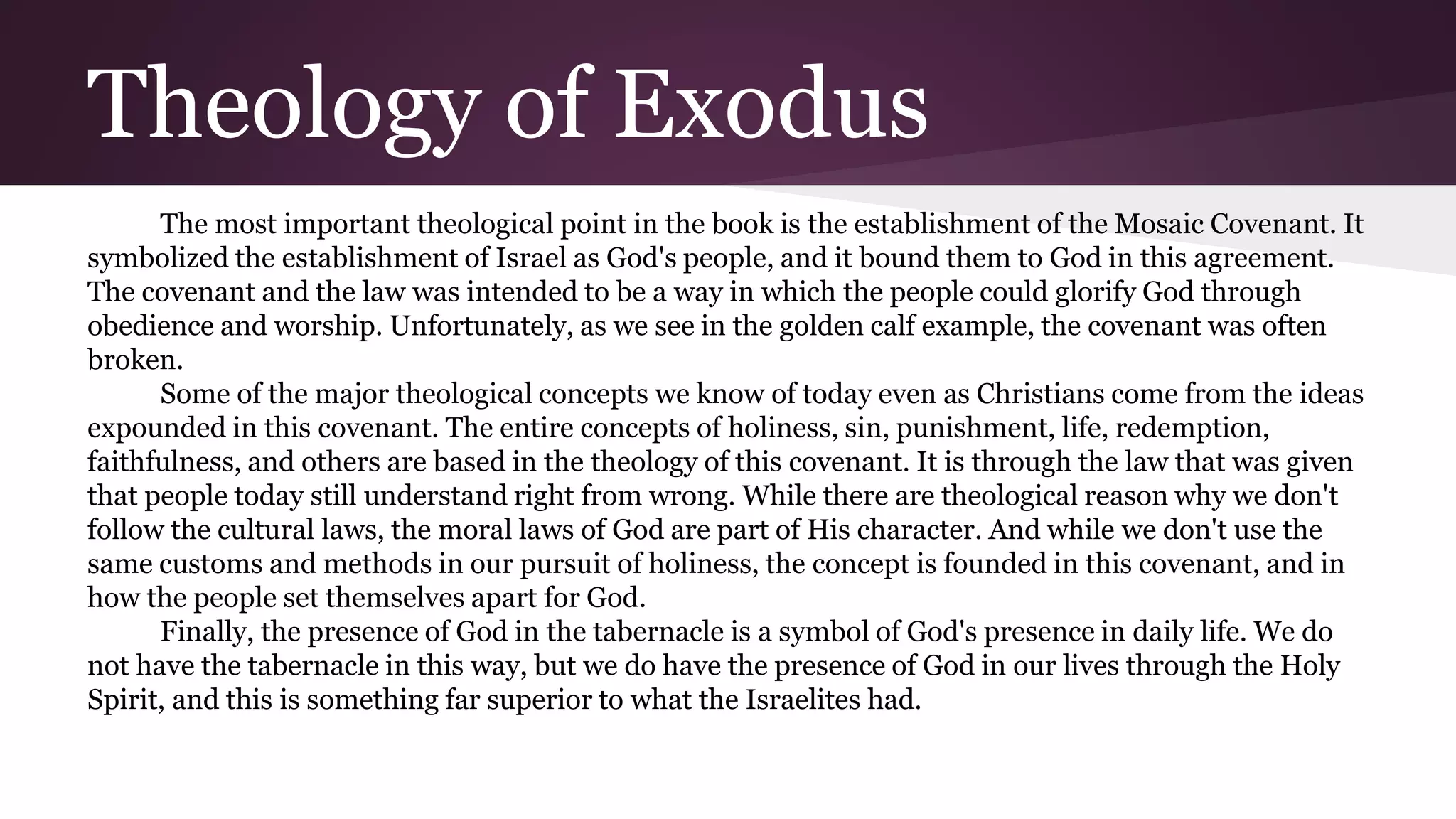 An Overview of Exodus | PPTX