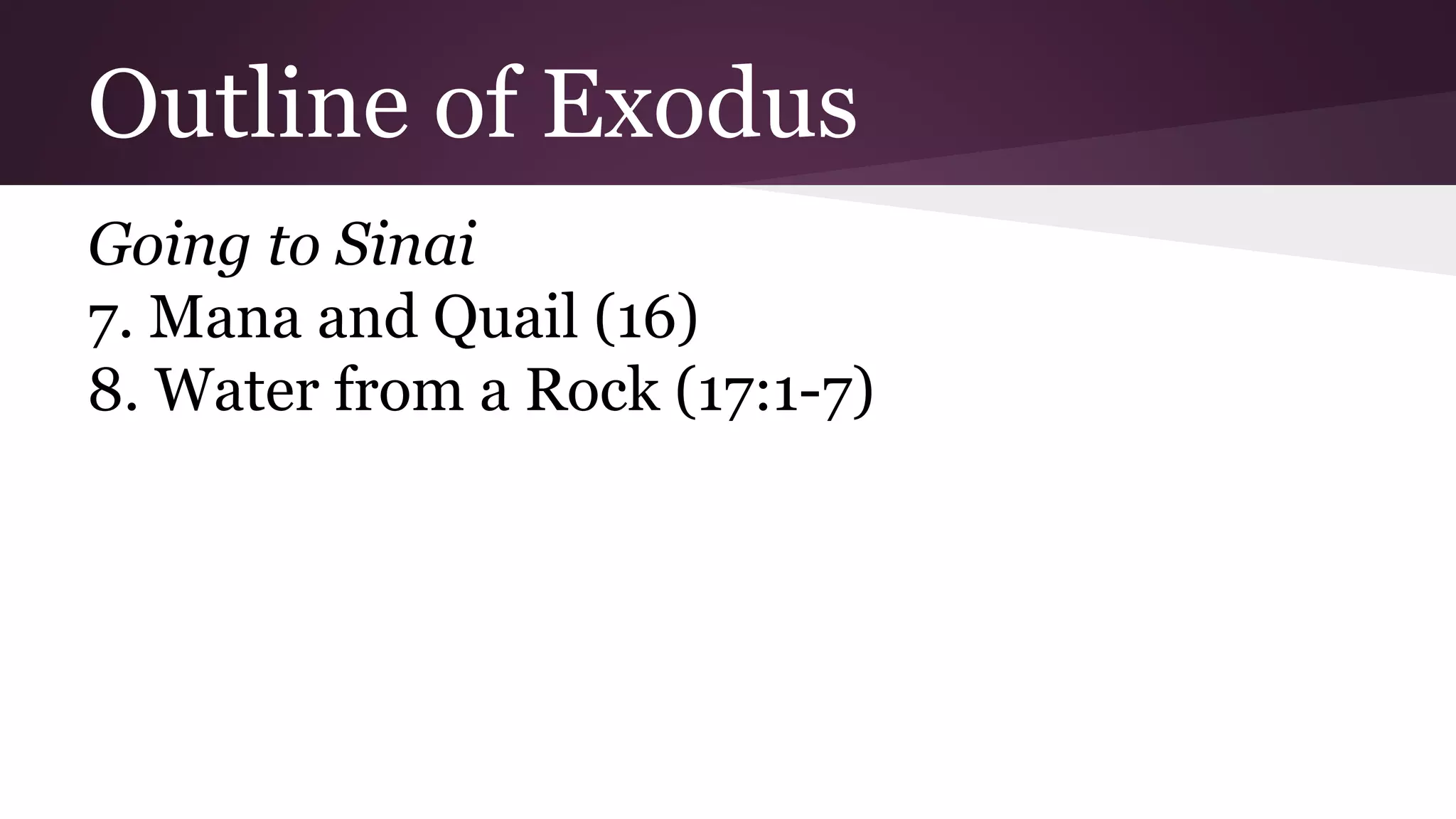 An Overview of Exodus | PPTX