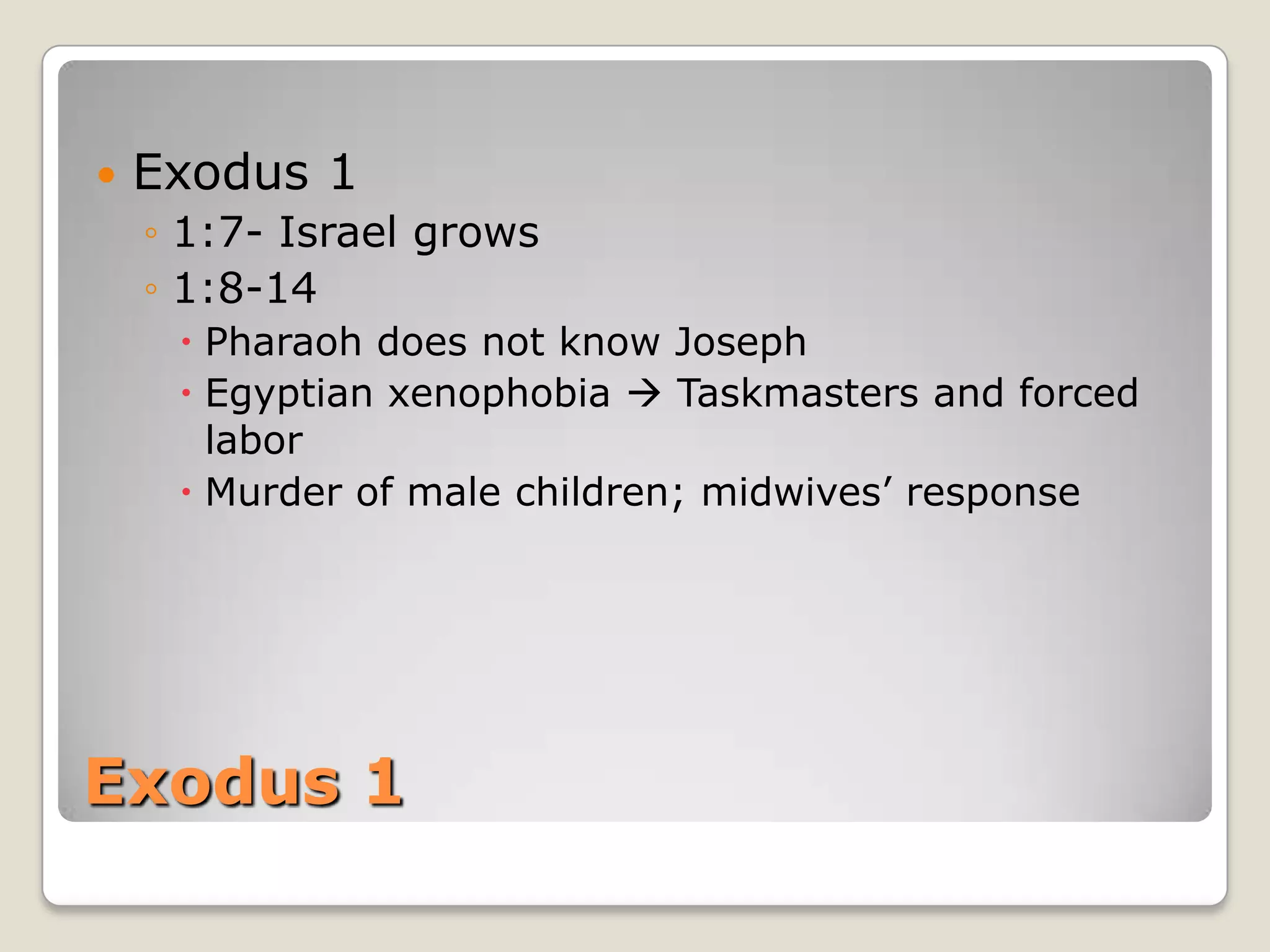 Exodus slides | PPTX