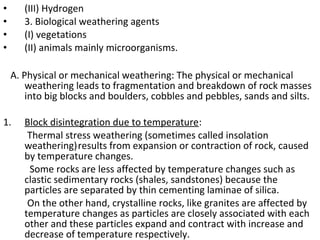 Exogenetic Process-Geomorphology Chapter | PPT