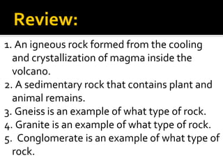 EXOGENIC-ENDOGENIC-PROCESSES-ENDOGENIC-PROCESSES | PDF