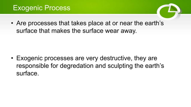 Exogenic-Process.pptx | Geology | Science