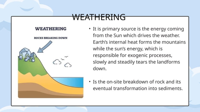 Grade 11, Quarter 2 - Exogenic Process and Weathering | PPTX | Geology ...