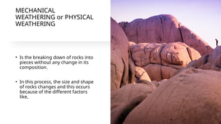 EXOGENIC-PROCESS.pptx earth and life science | PPTX