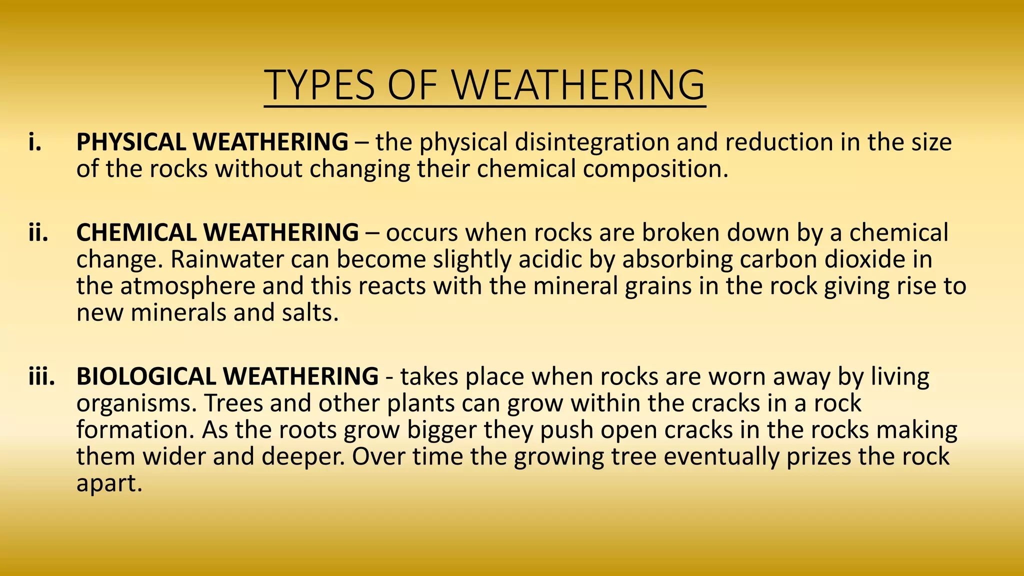 EXOGENIC PROCESS PPT | PPTX