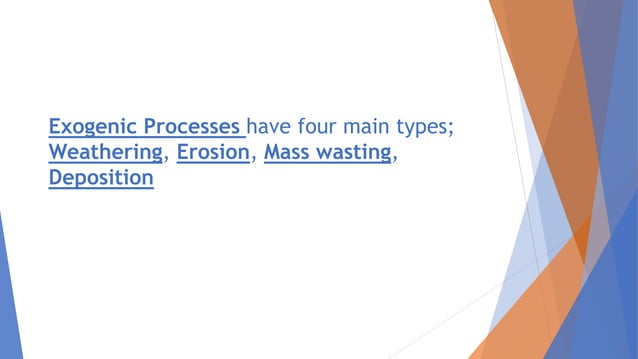Exogenic processes | PPTX