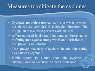 Exogenous disasters cyclones | PPTX