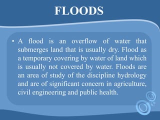 Exogenous disasters floods | PPTX