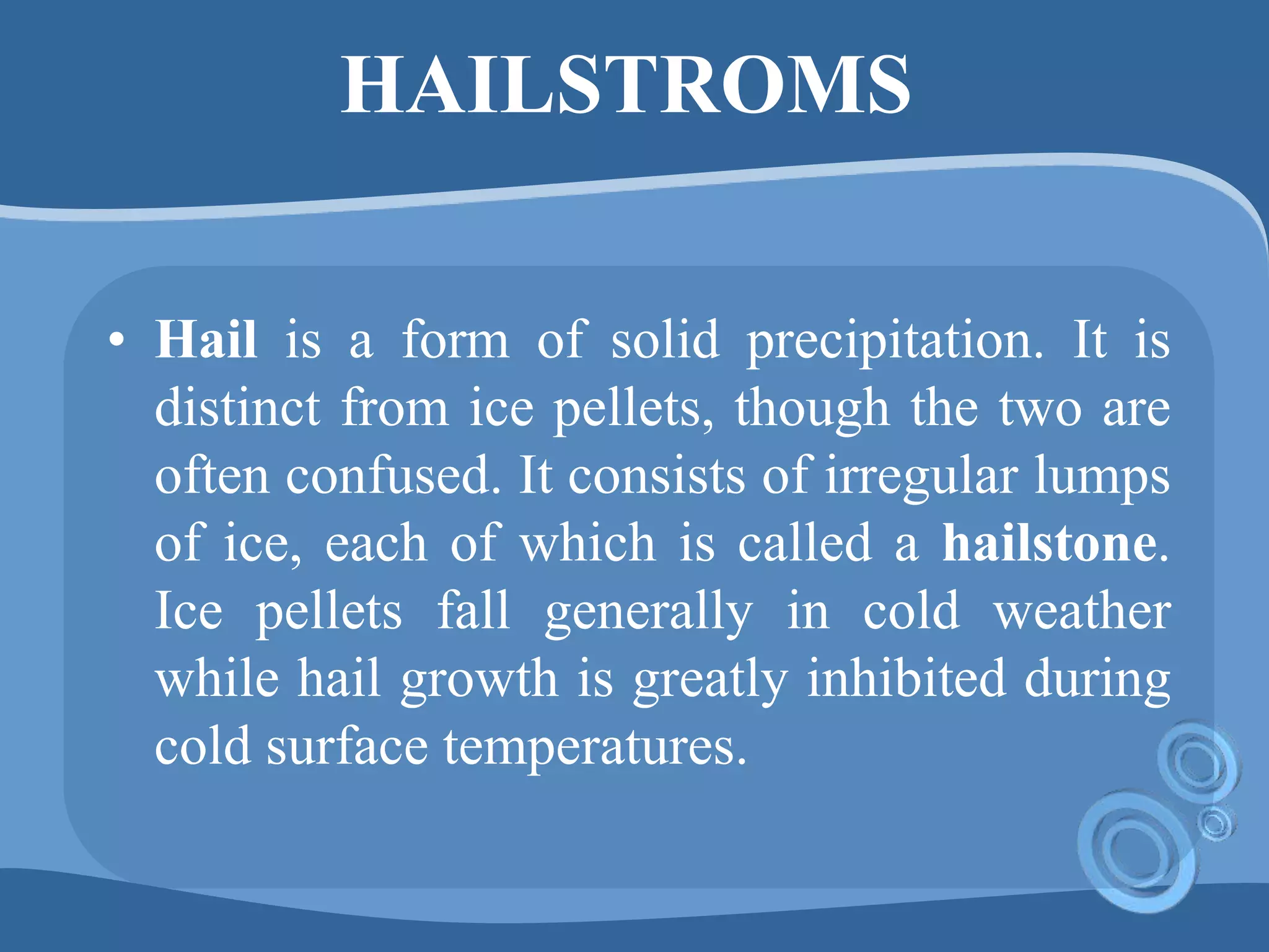 Exogenous disasters hail storms | PPTX