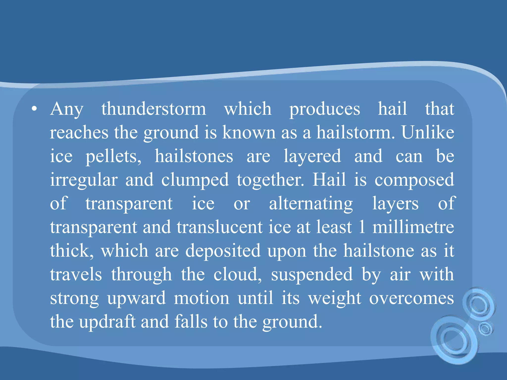 Exogenous disasters hail storms | PPTX