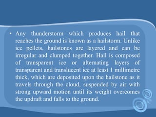 Exogenous disasters hail storms | PPTX