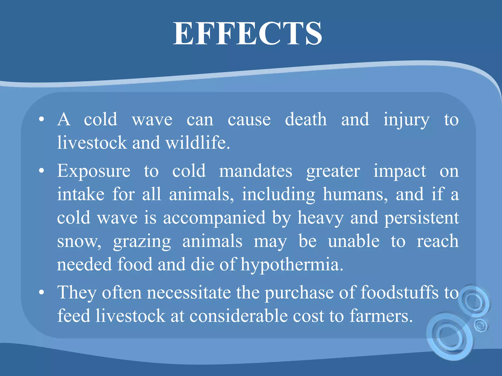 Exogenous disasters heat waves & cold waves | PPTX