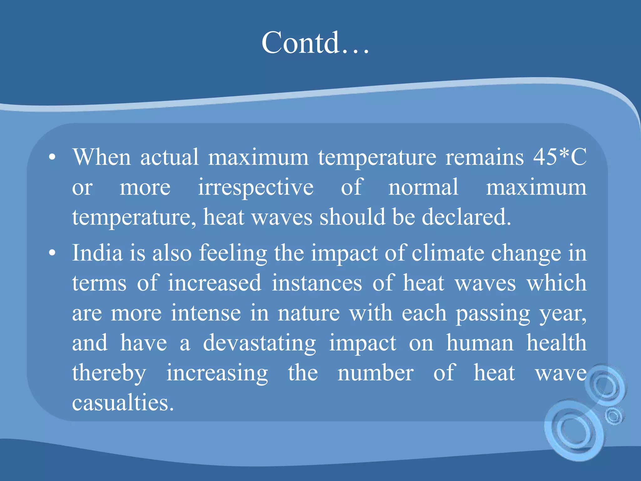 Exogenous disasters heat waves & cold waves | PPTX