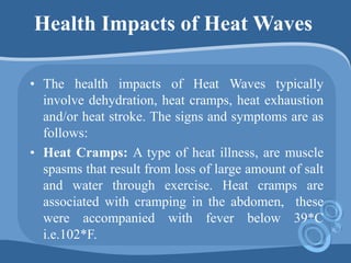 Exogenous disasters heat waves & cold waves | PPTX