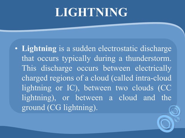 Exogenous disasters lightning | PPT