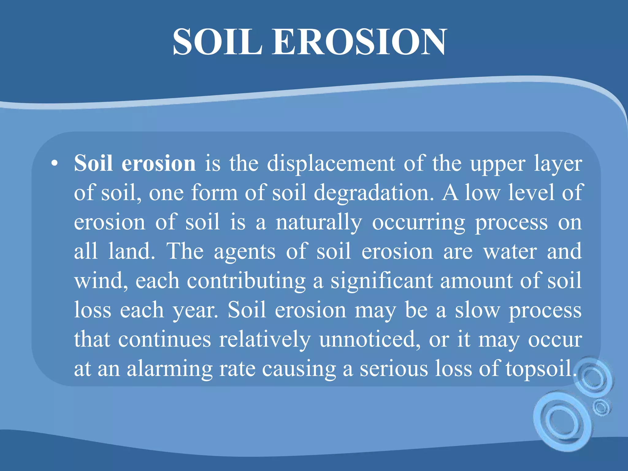 Exogenous disasters soil erosion | PPT