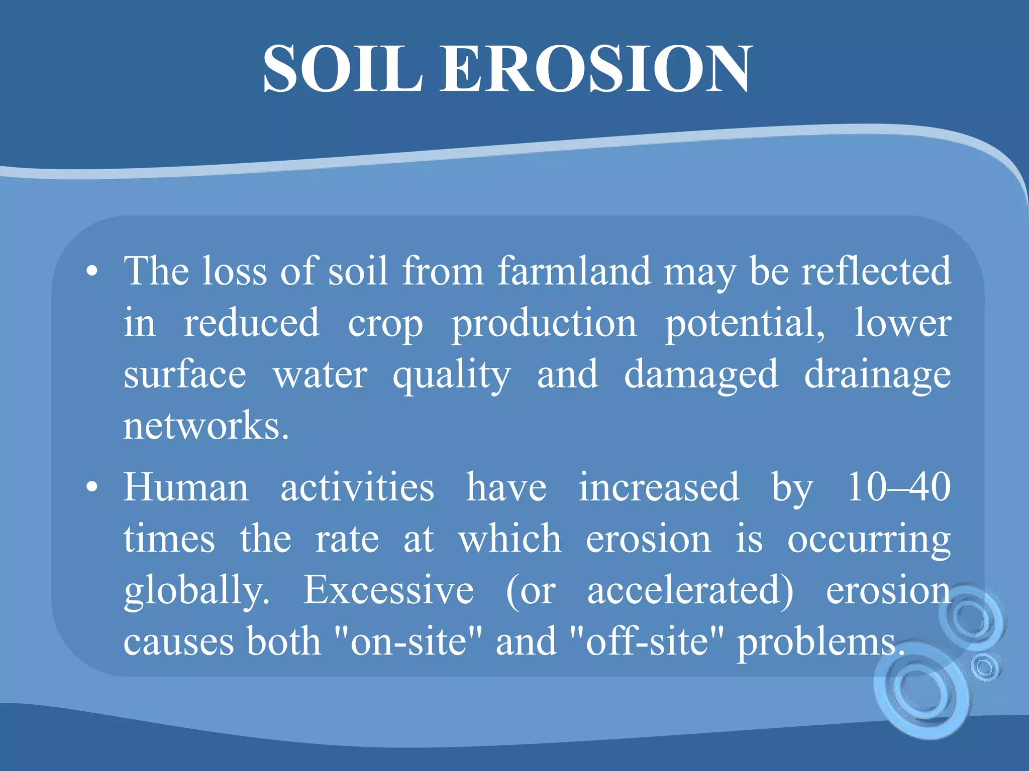 Exogenous disasters soil erosion | PPT
