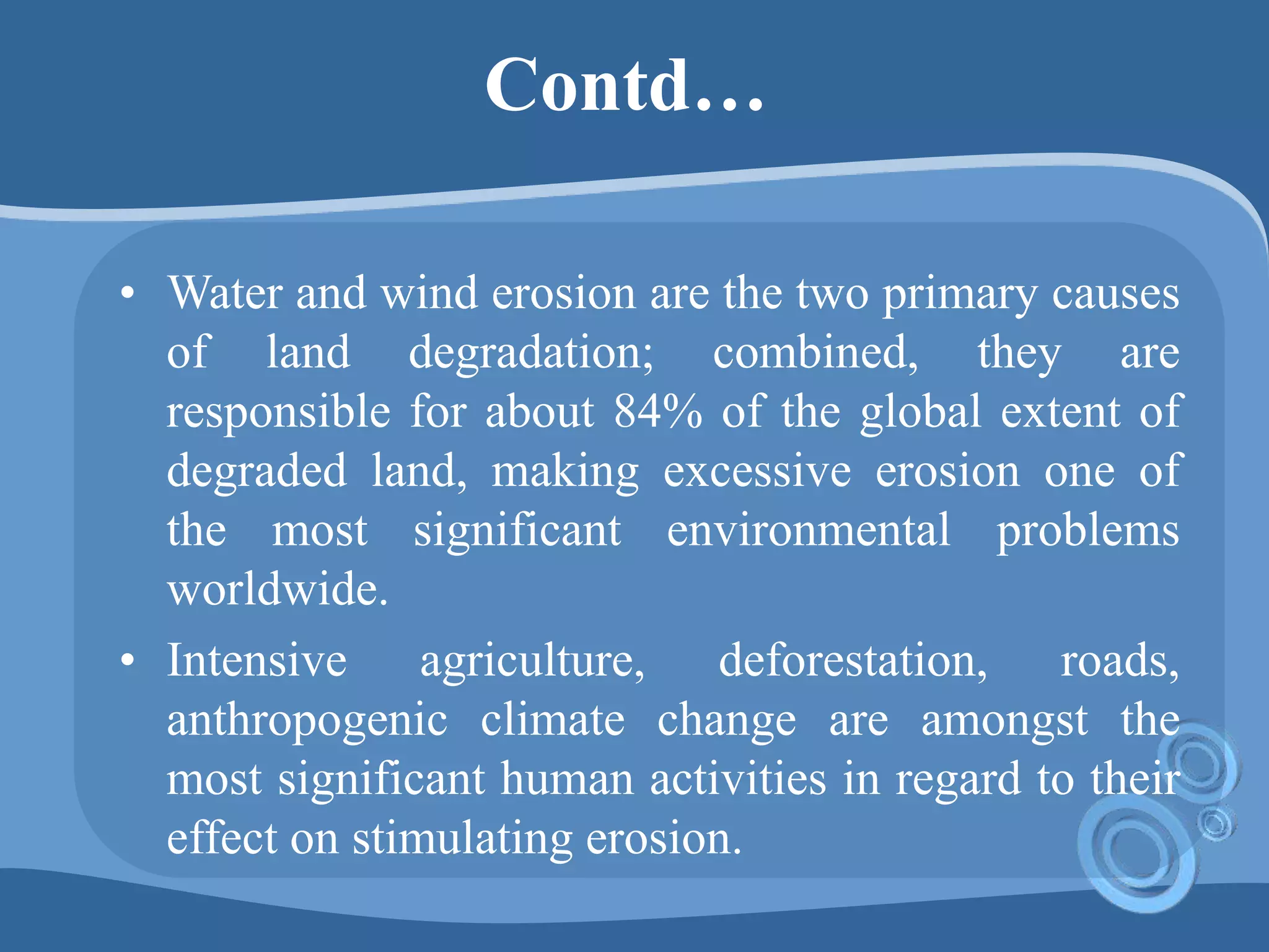 Exogenous disasters soil erosion | PPT