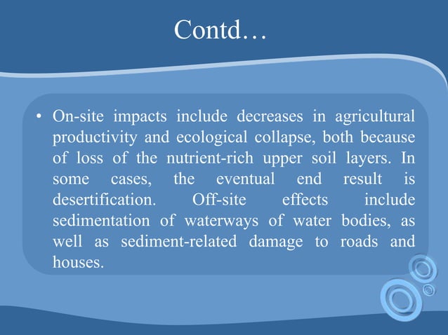 Exogenous disasters soil erosion | PPT