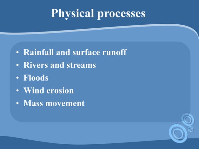 Exogenous disasters soil erosion | PPT