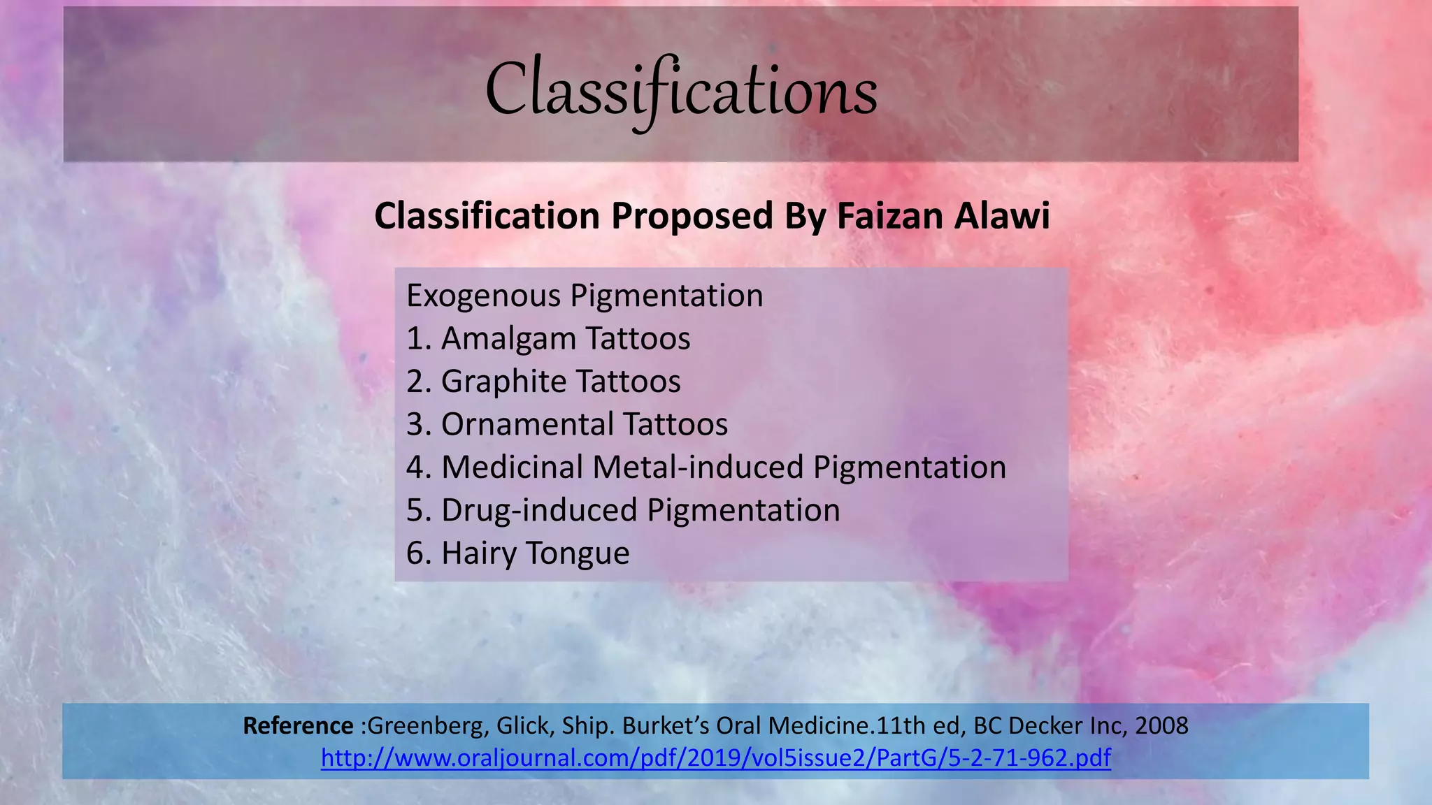 Exogenous Pigmentation of Oral Mucosa | PDF