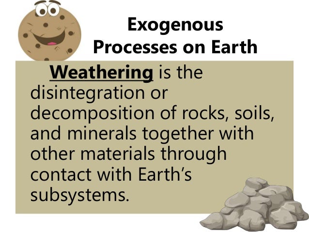 Exogenous processes on earth