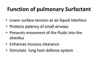 Exogenous surfactant therapy | PPTX