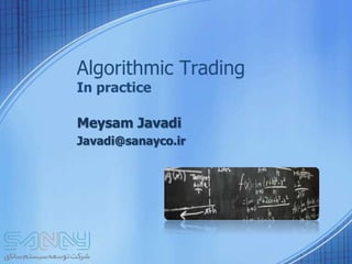 Algorithmic Trading | PPTX | Cloud Computing | Internet