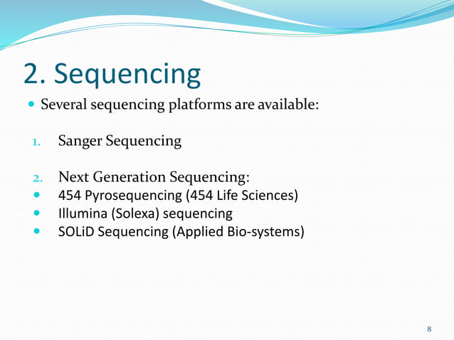 Exome seuencing (steps, method, and applications) | PPTX