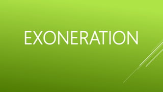 Exoneration report | PPTX