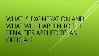 Exoneration report | PPT