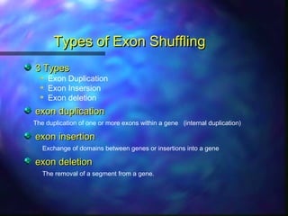 Exon shuffling | PPT