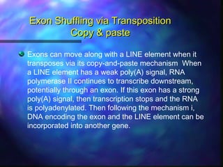 Exon shuffling | PPT