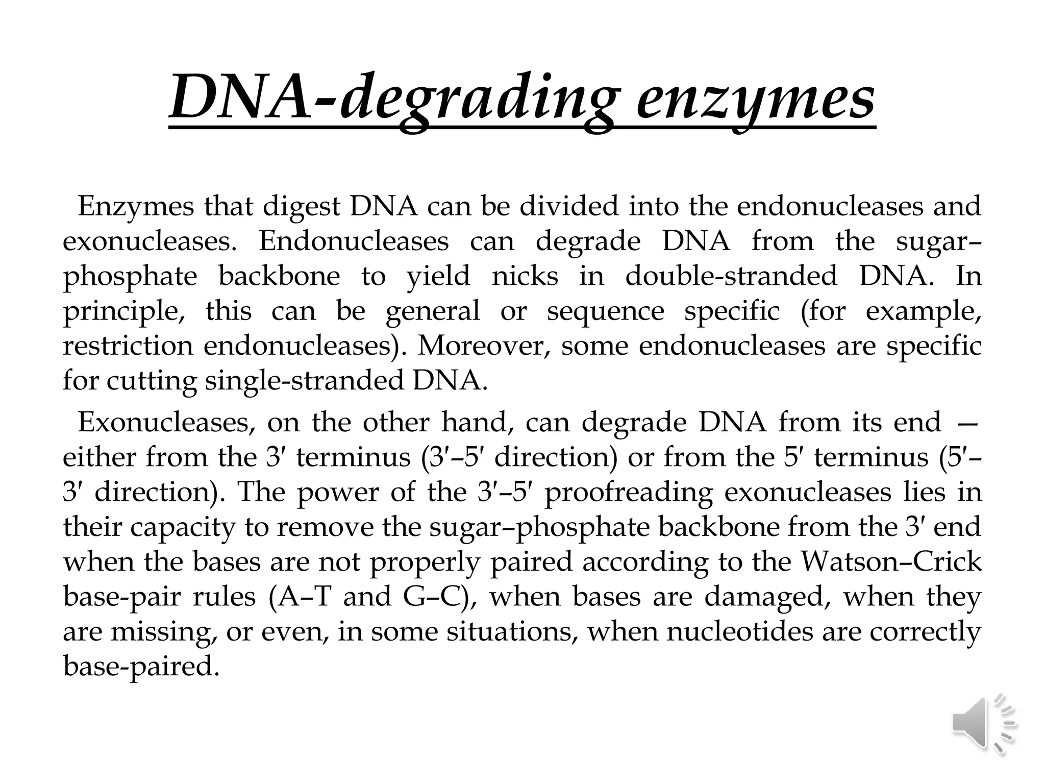 Exonuclease | PPTX