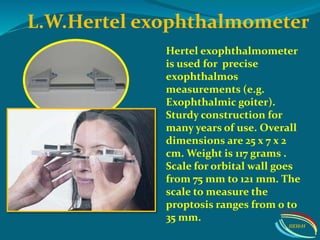 Exophthalmometer | PPTX