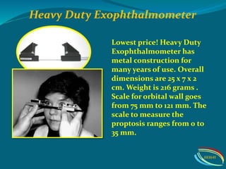 Exophthalmometer | PPTX